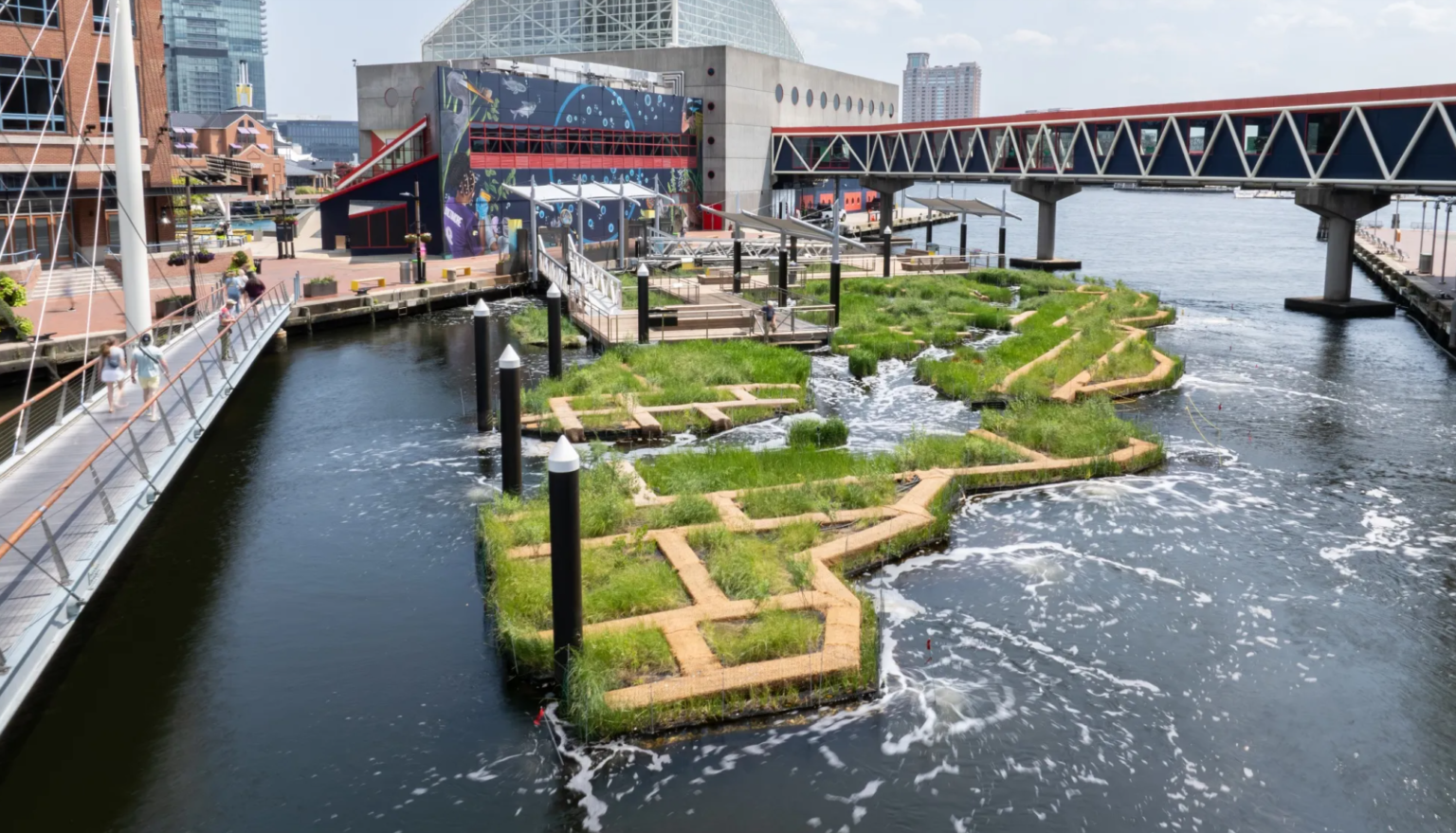 A Floating Island in Baltimore Raises Hope for a Waterfront Revival ...